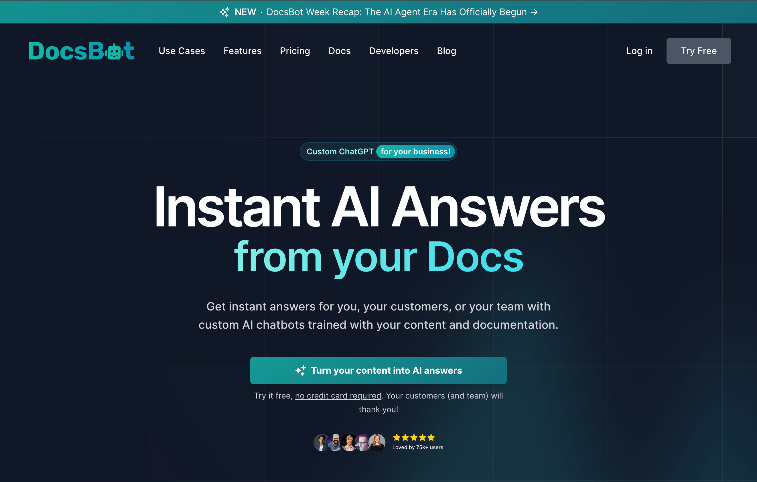 DocsBot AI Review: Custom Chatbots from Your Documentation – Product Hunter