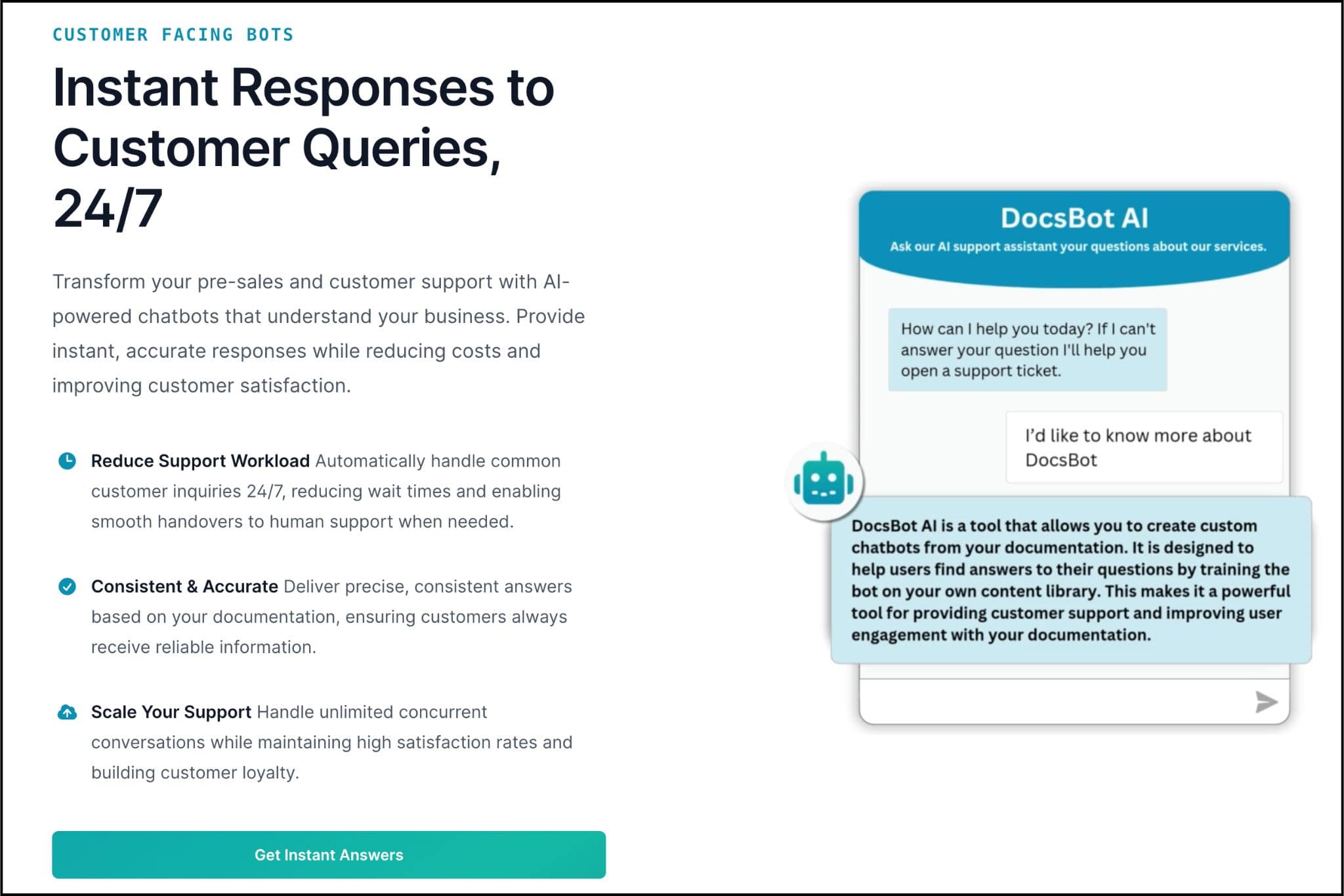DocsBot AI Review: Custom Chatbots from Your Documentation – Product Hunter